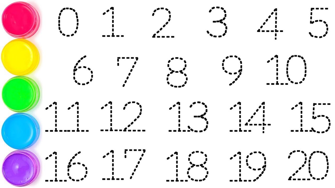 1234567890 | Counting Numbers 1 to 20 | Read and Write 123 Easy Way for ...