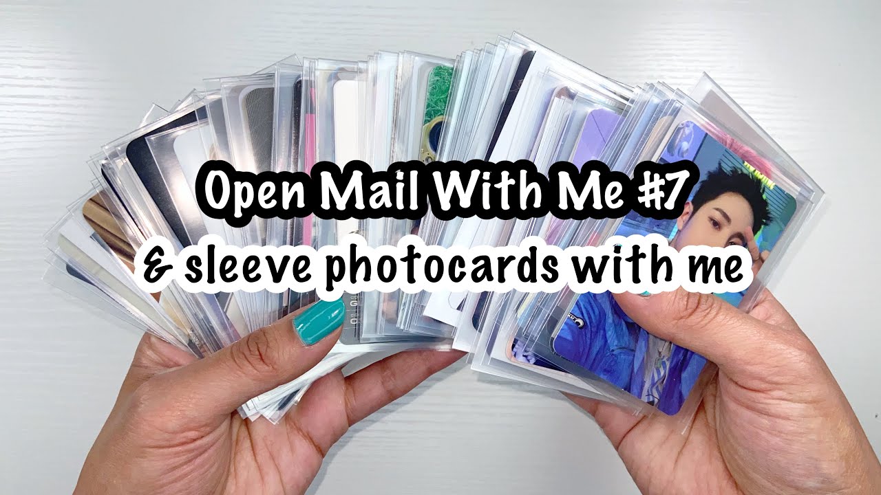 open mail with me #7 | & sleeve photocards with me - YouTube