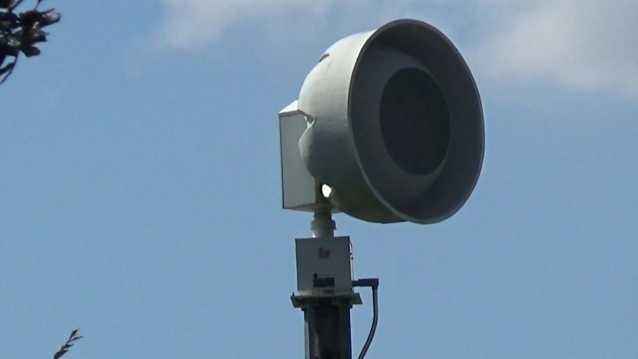 FS 508-128 Tornado Siren Test - 2 Alerts - Fairborn OH - 9/3/18 - YouTube