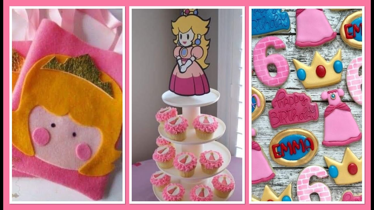 Fiesta 🥳 Decoracion princesa peach 👑 cumpleaños 🎈 ideas 💡 - YouTube