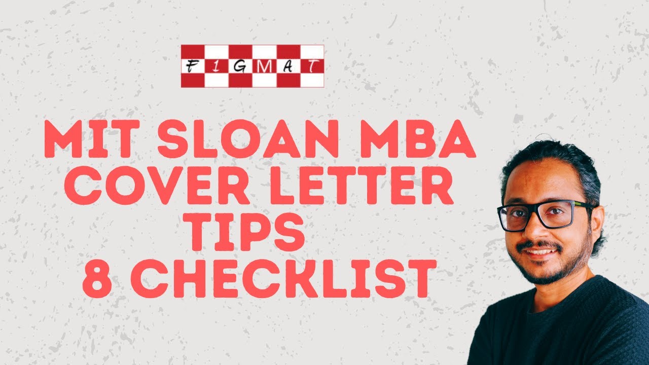 MIT Sloan MBA Cover Letter: 8-Step Checklist - YouTube