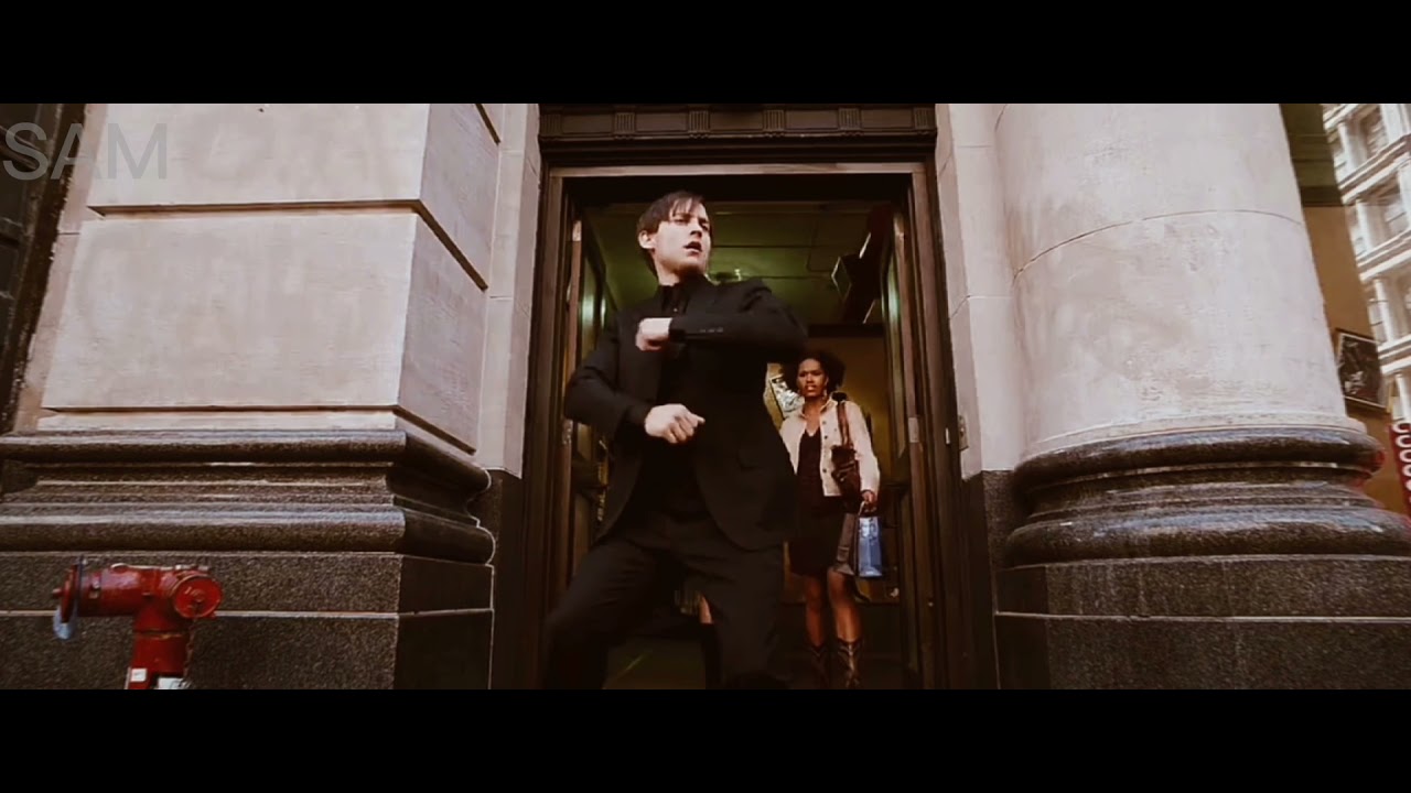 Tobey Maguire Dancing - SAM - YouTube