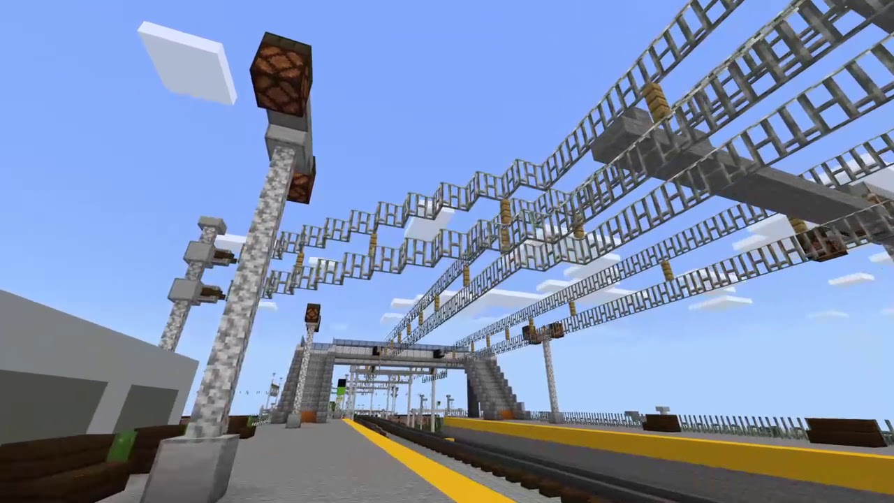 Minecraft: British railway station| New Version (PS4 Bedrock) - YouTube