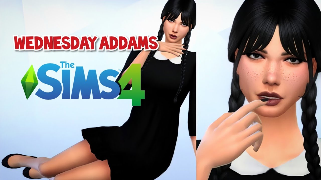 wednesday addams in sims 4🖤 - YouTube