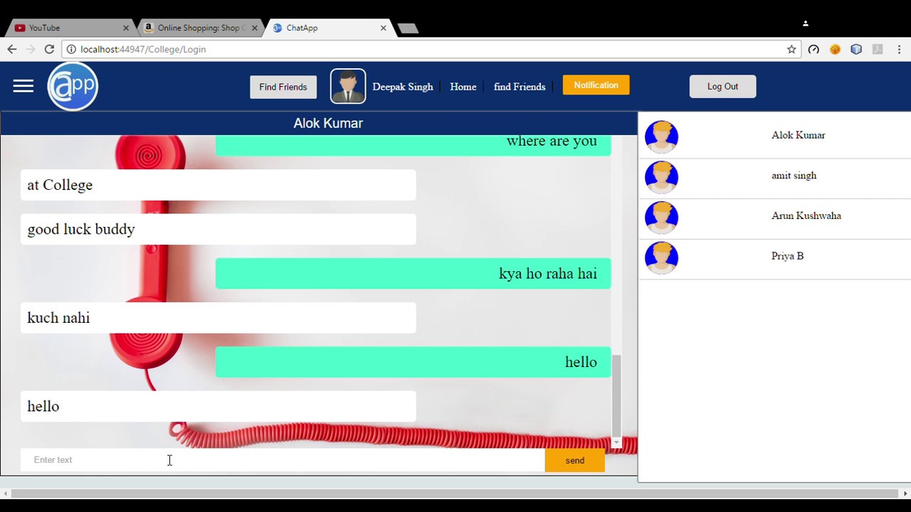 chat App in java programming language - YouTube