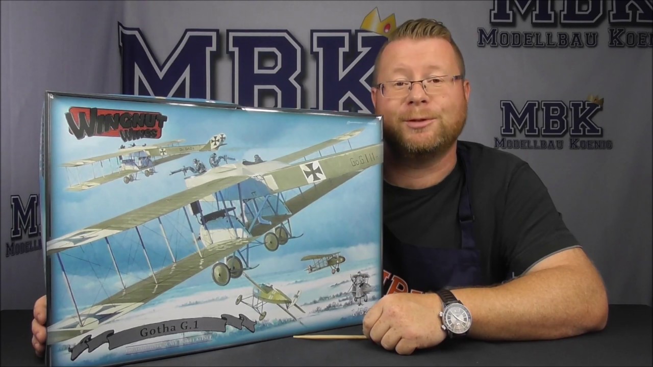 MBK packt aus #189 - 1:32 Gotha G.1 (Wingnut Wings 32045) - YouTube