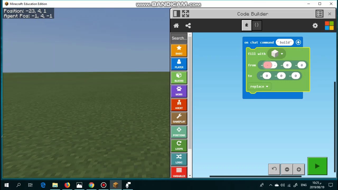 Build Using CodeBuilderA #MinecraftEDU - YouTube