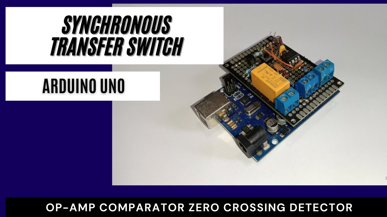 Synchronous Transfer Switch Zero Crossing Detection Using Op Amp