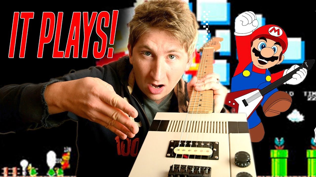 Make a NINTENDO NES Guitar! | How To - YouTube