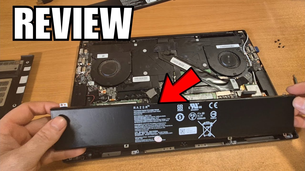 Razer Blade 15 Advanced Battery rc30 0248 Install Guide & Review - YouTube