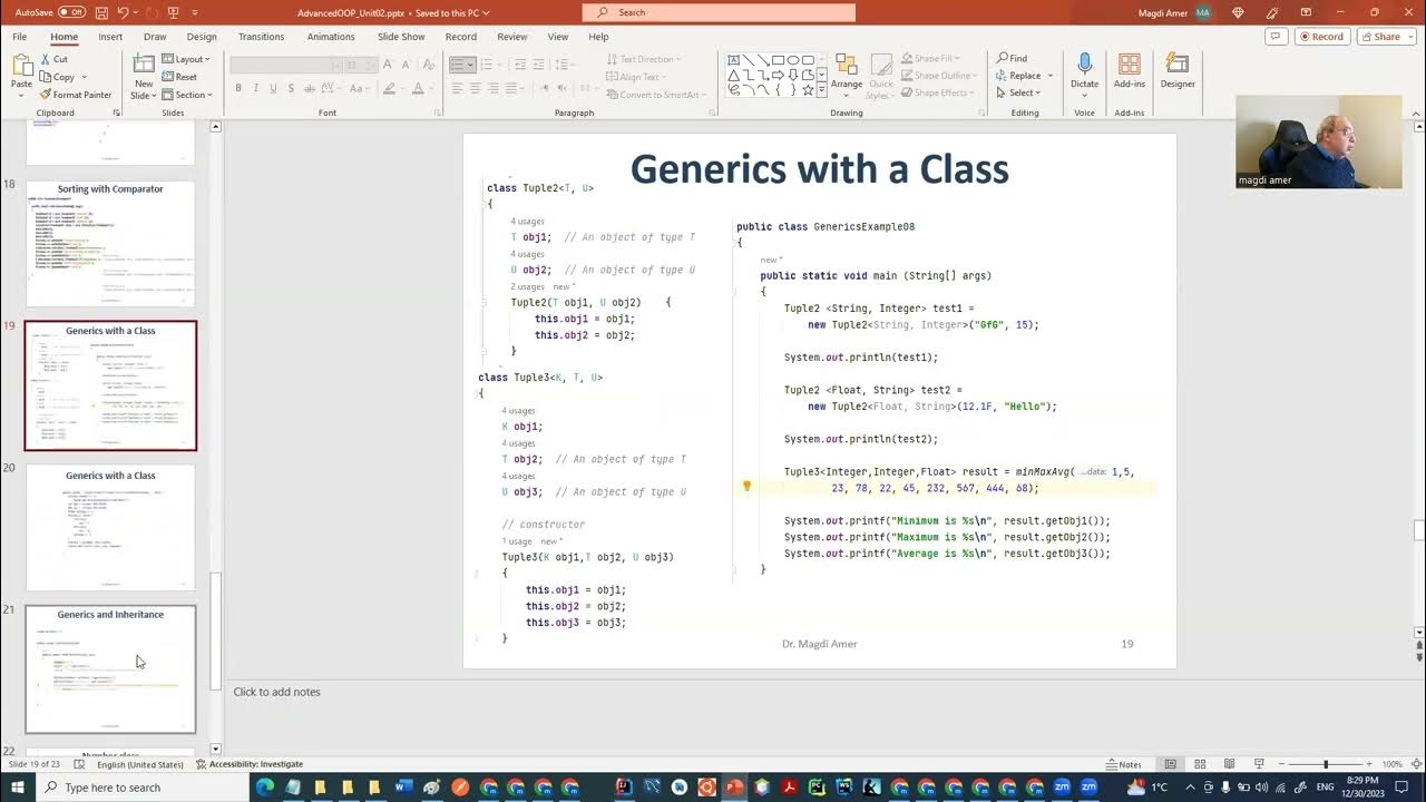 Advanced OOP with Java in Arabic| Lecture 3 Part 9 | تعليم لغة الجافا و االتصميم المستوى المتقدم ...