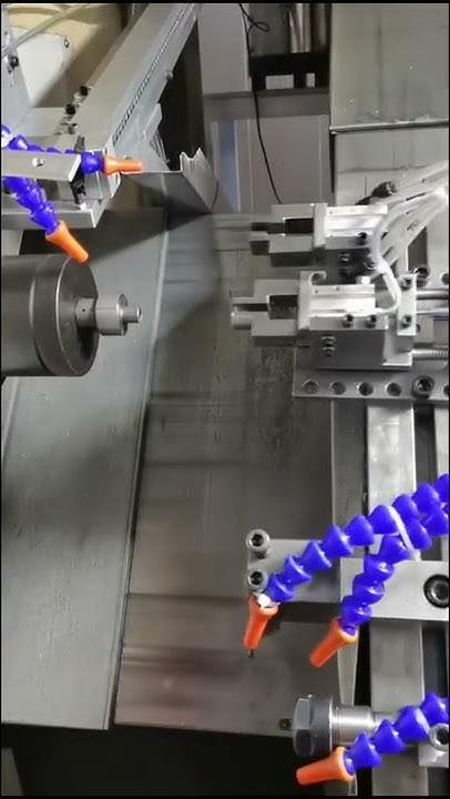 CNC lathe, automatic loading and unloading,數控車床自動上下料 在送料設備的改裝路上我們一直不斷改進，不求最好但求更好！機械手 五金加工 斜軌 ...