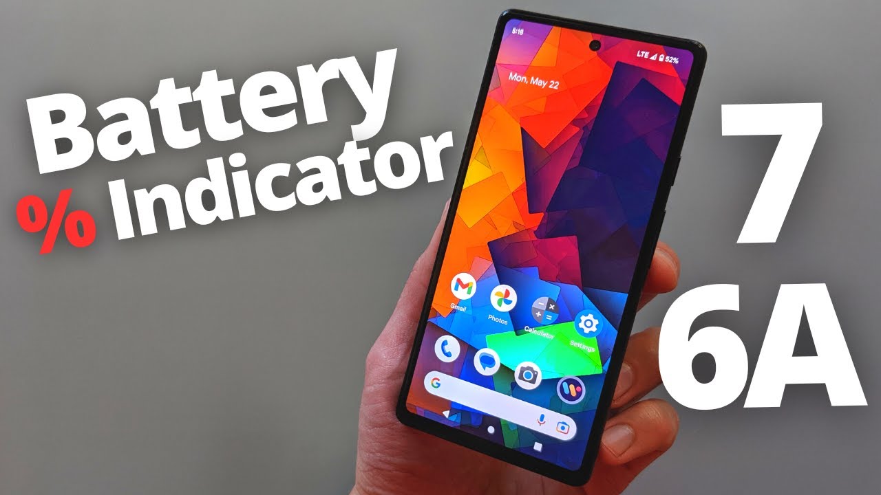 Google Pixel 6A / Pixel 7 - How to Add Battery Percentage % Level in ...