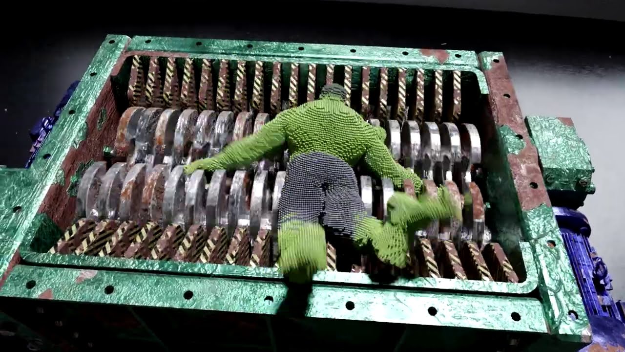 Shredding HULK toys - YouTube