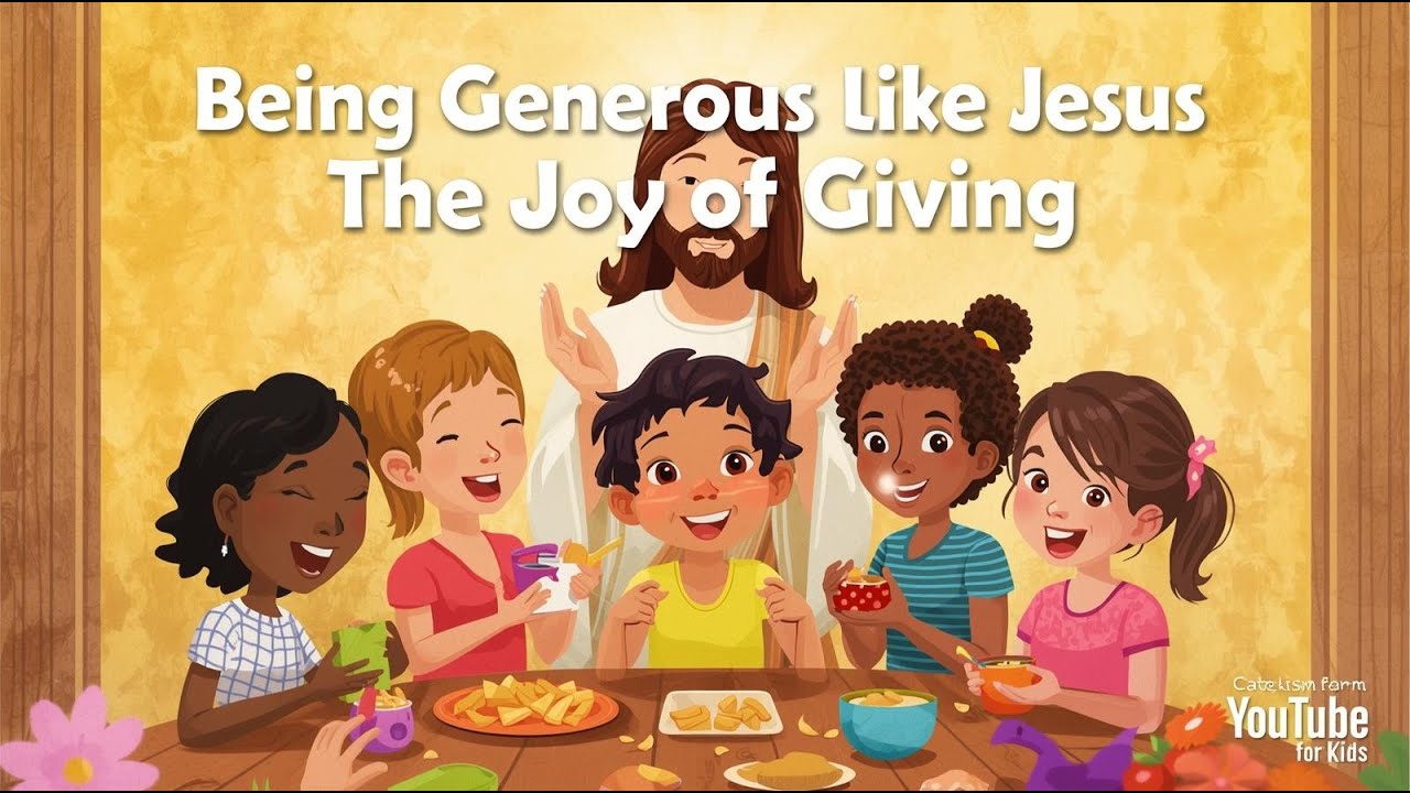 Being Generous Like Jesus | The Joy of Giving | Catechism for Kids ...