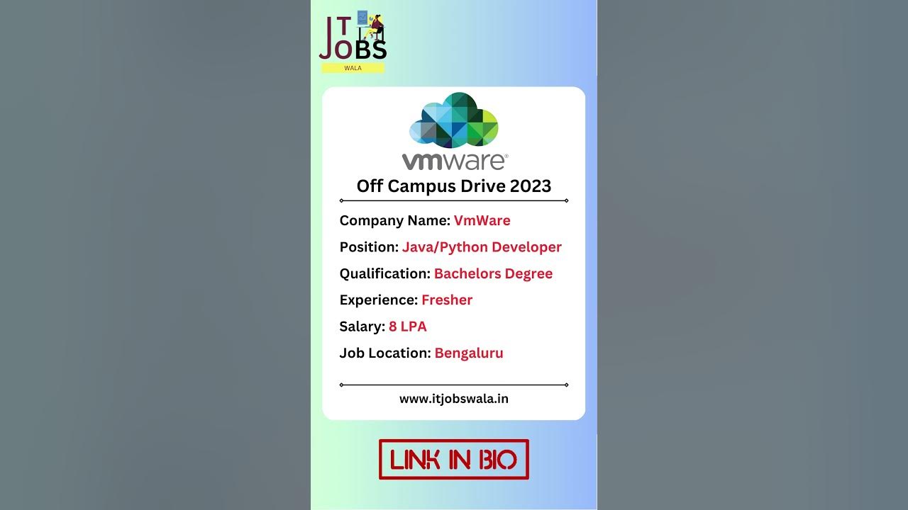 Vmware Recruitment Drive 2023 | Java/Python Developer | Bachelor's ...