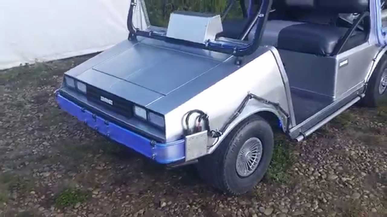 Delorean Golf Cart - Walkaround Video 2 - YouTube