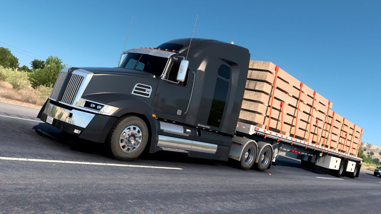 Western Star 5700XE, Dorsey flatbed #216 (American Truck Simulator) ATS ...