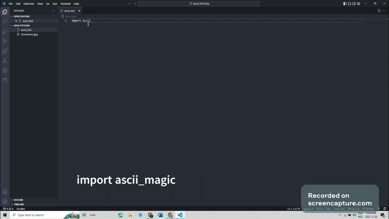 Convert images to ascii characters with ASCII_MAGIC library (have color) | Python | VS Code ...