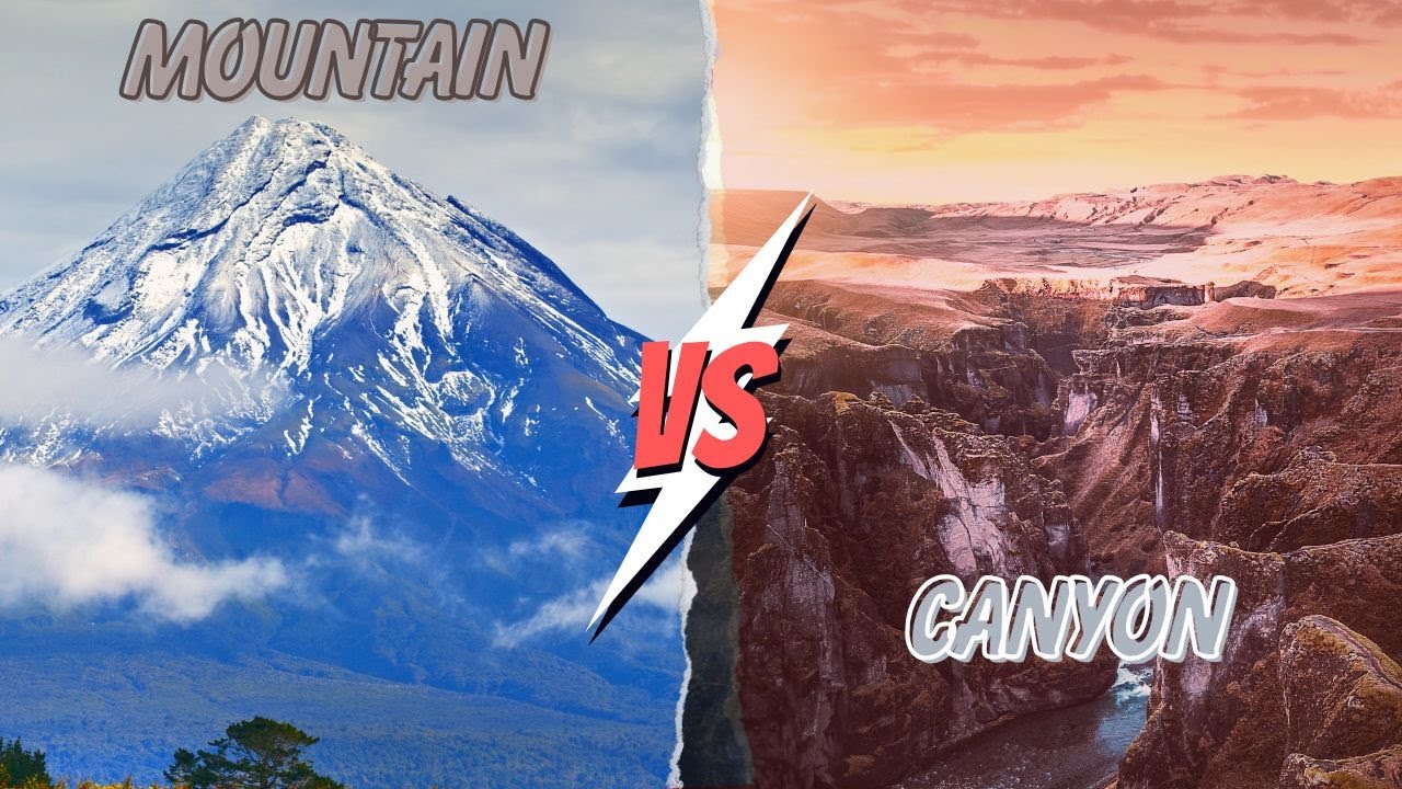 Mountain vs Canyon Comparison | Explained in Hindi - YouTube