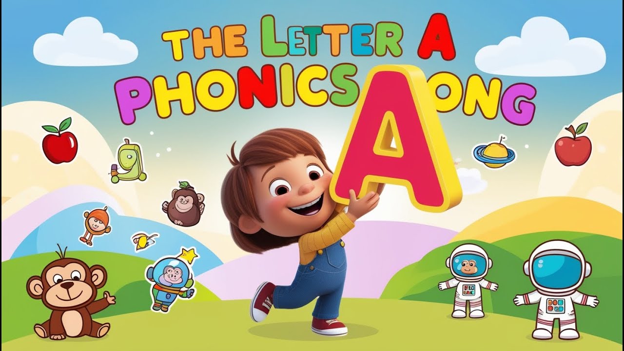 Letter A Phonics Song | Learning Alphabets For Toddlers | Learn Letter ...