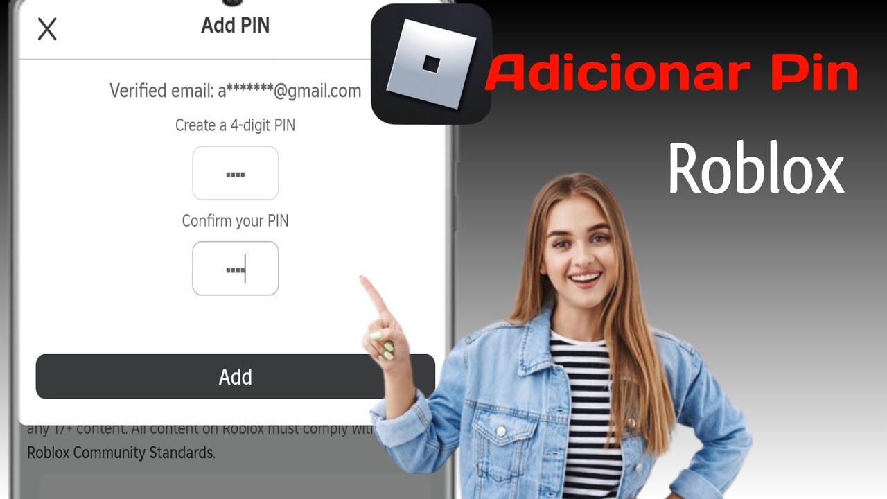 COMO ADICIONAR PIN NO ROBLOX | Como configurar o PIN do Roblox - YouTube