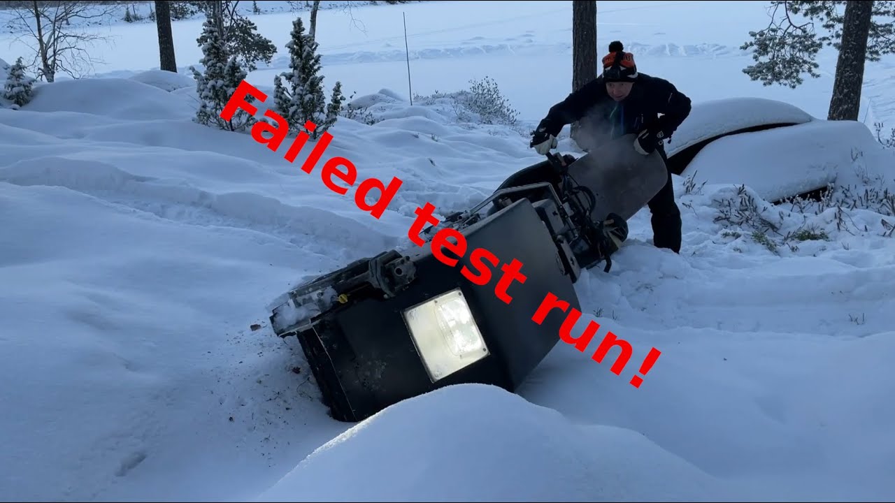 How to build a Snowdog part 7 - First run on the snow - YouTube