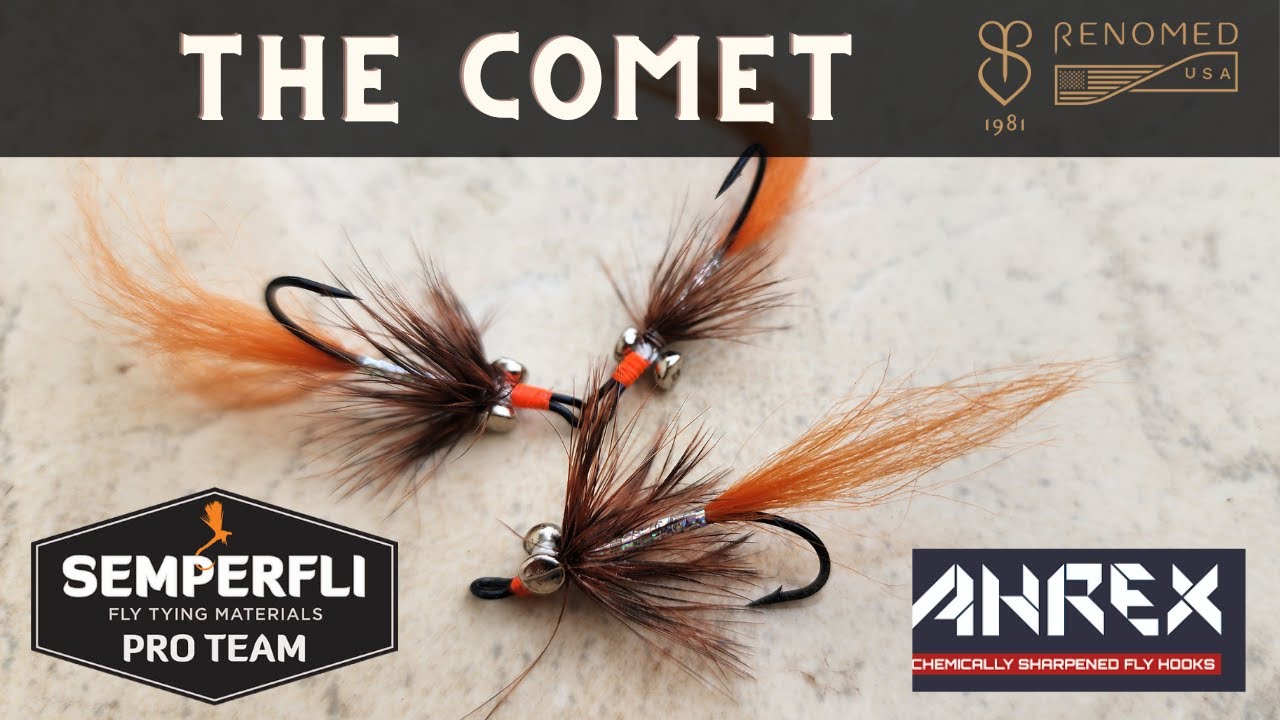 Fly Tying Tutorials The Orange Comet - YouTube