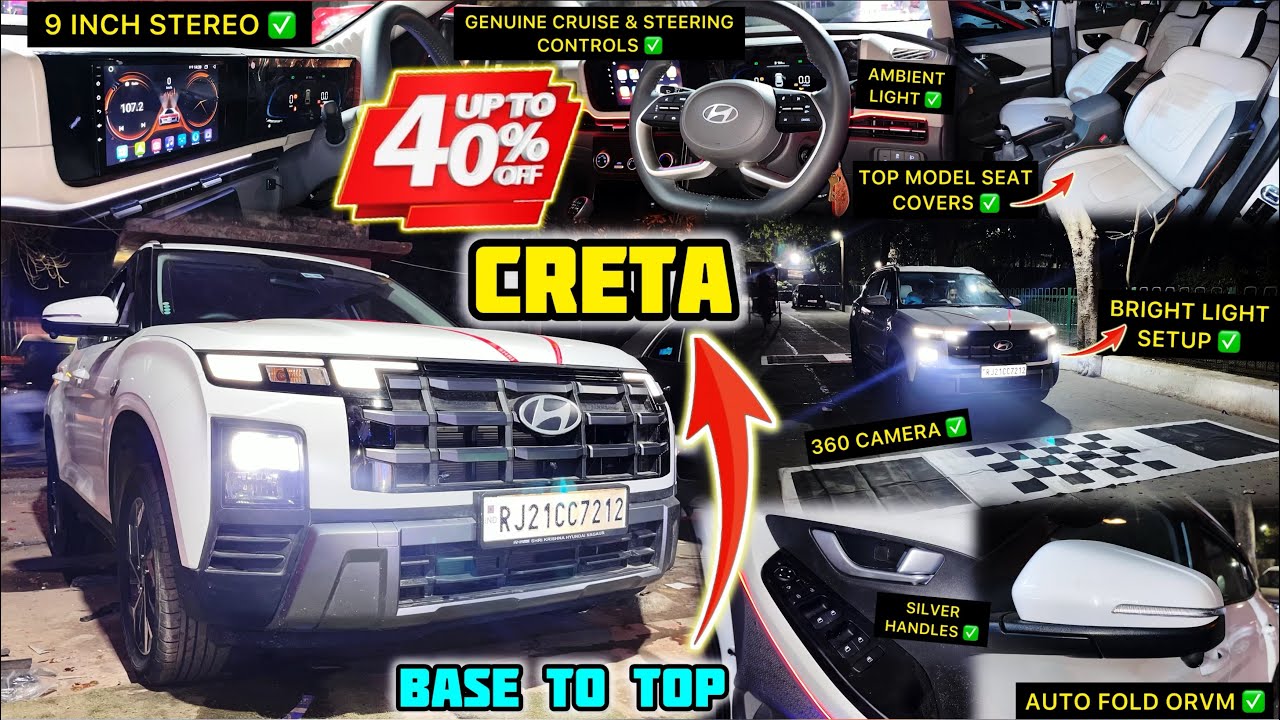 2024 Creta E Base To Top Modification Creta Base to Top Modified With ...