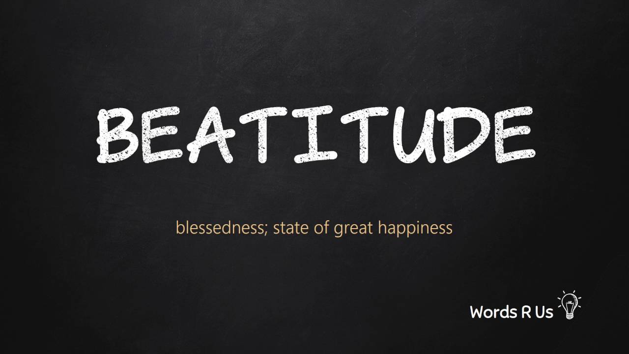 How to Pronounce BEATITUDE in American English - YouTube