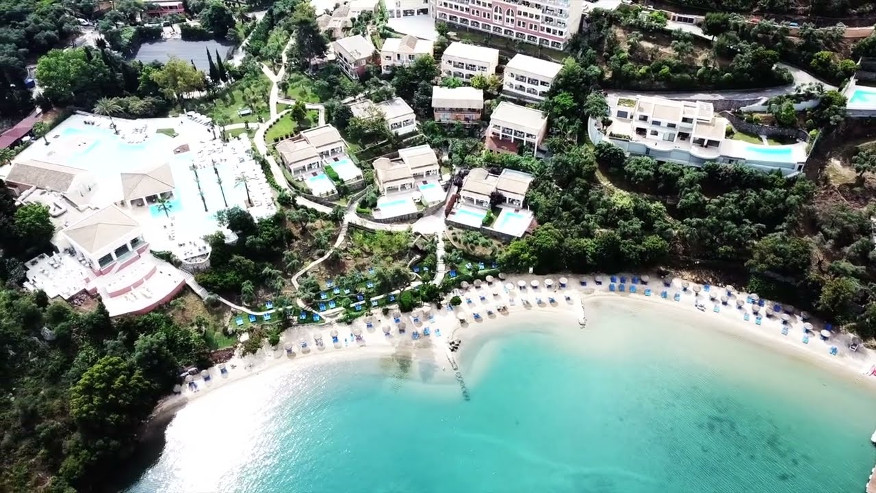 Dafnila Beach, Corfu 4k - YouTube