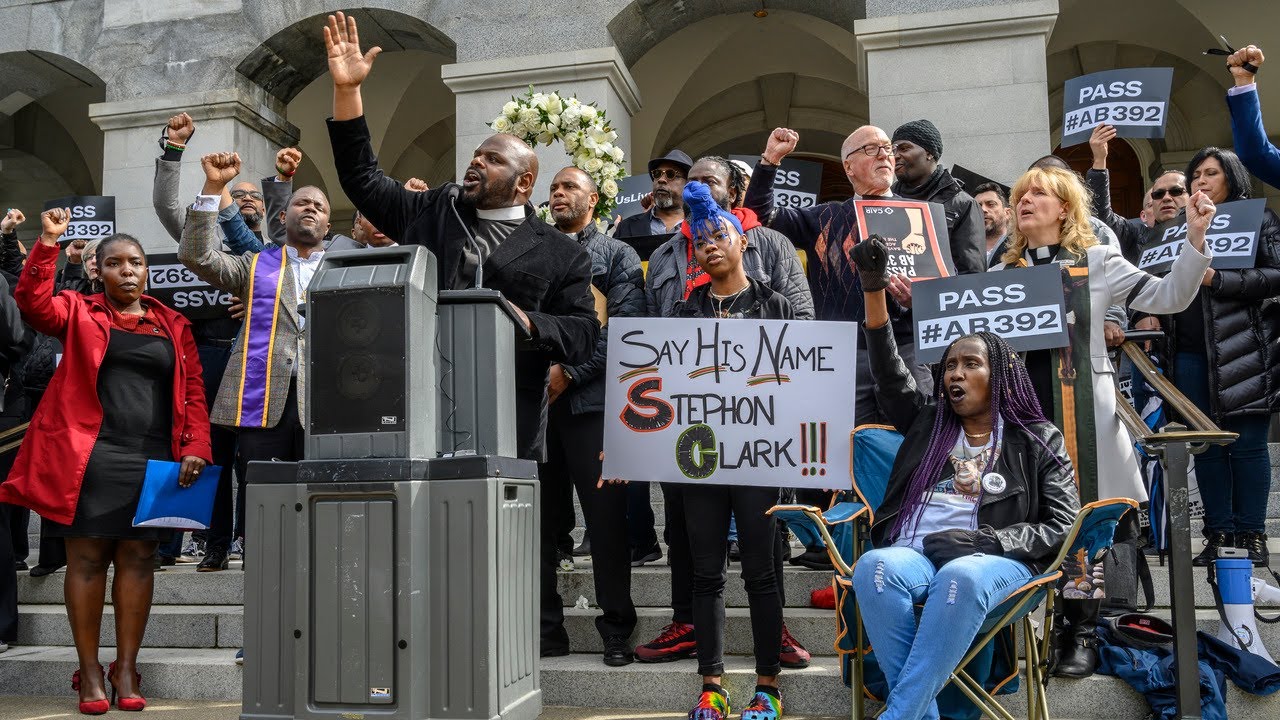 Watch as clergy and Stephon Clark’s family join together to support of ...