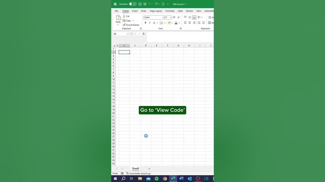 VBA AutoFit in Excel‼️ #excel - YouTube