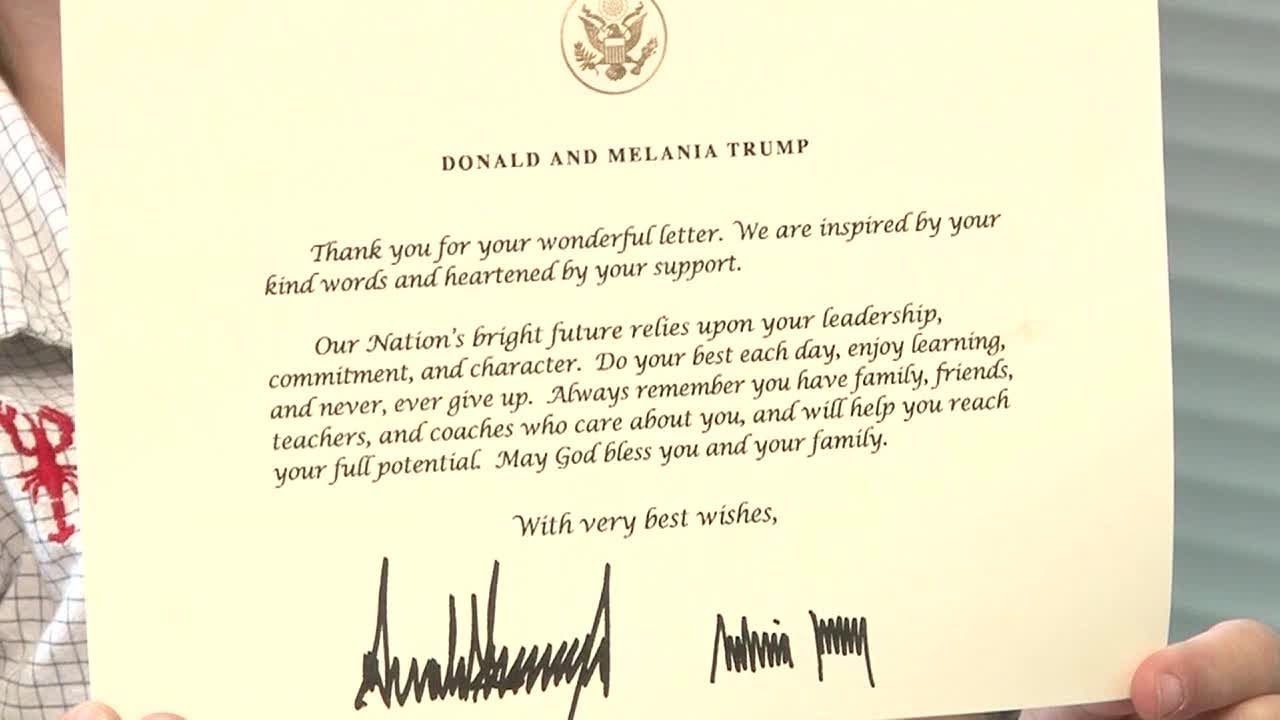 Letter To President Trump