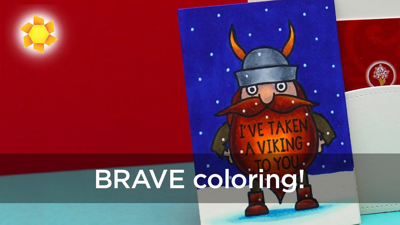 Be brave! Color boldly with Copic markers - YouTube