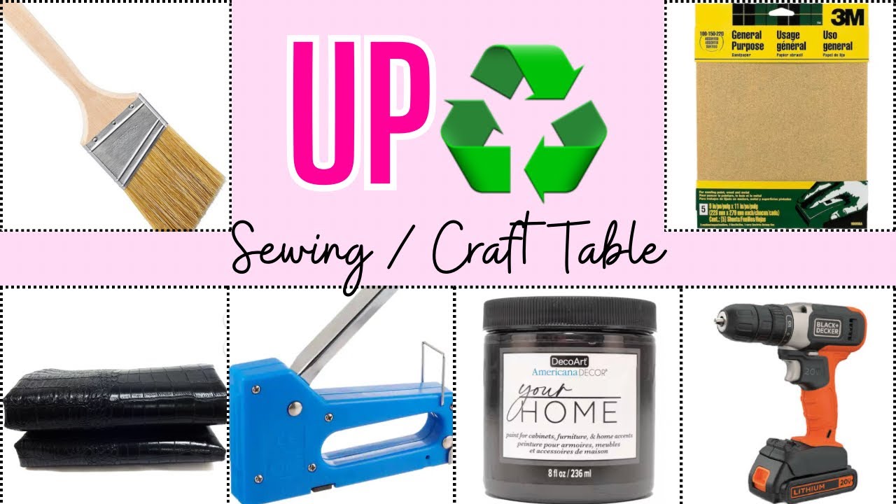table makeover - how I recycled an old table, easy do it yourself - YouTube