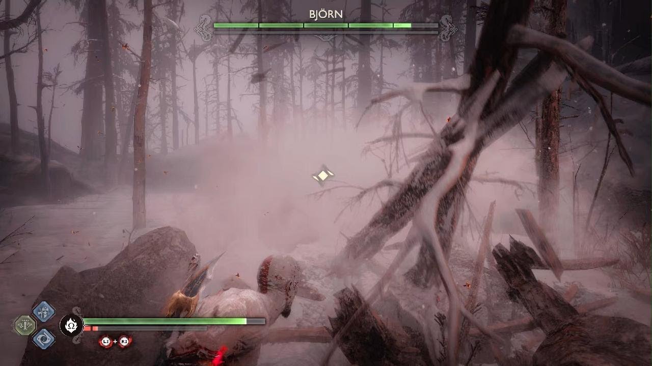 God of War Ragnarök young kratos vs atreus bear form (boss fight) - YouTube