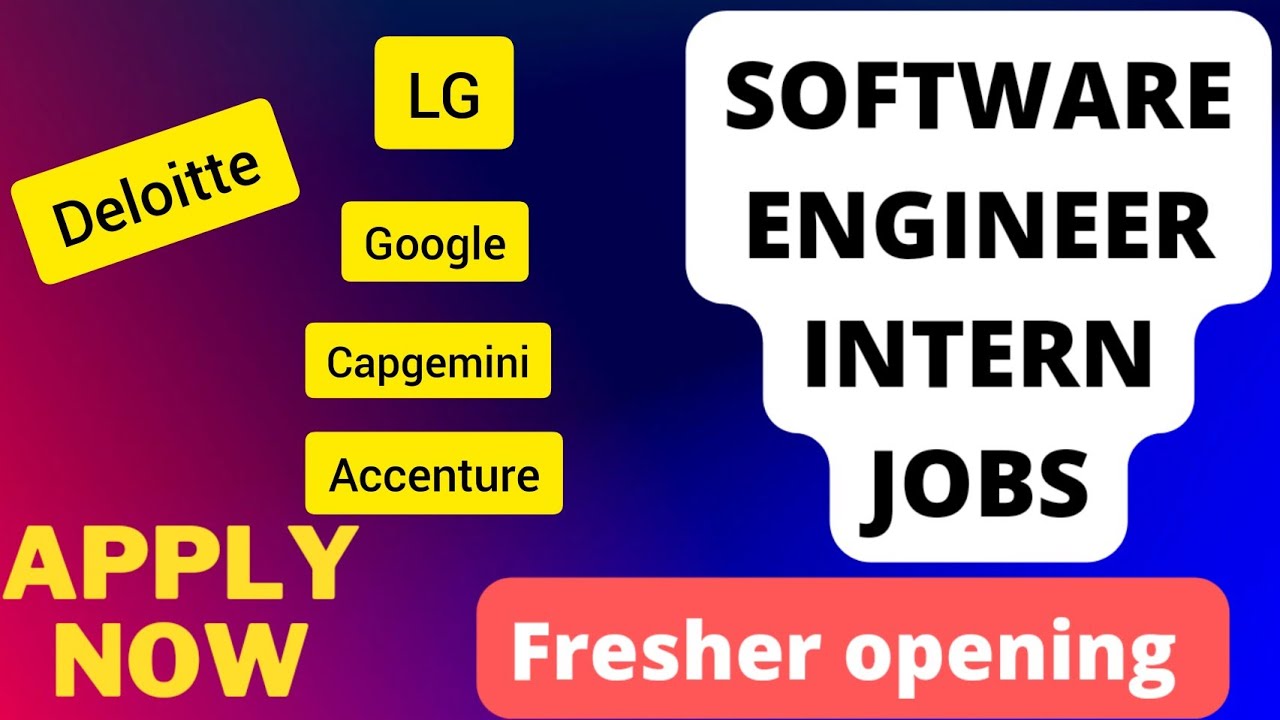 Software Engineer internship for freshers | 2020-2021-2022 batch # ...