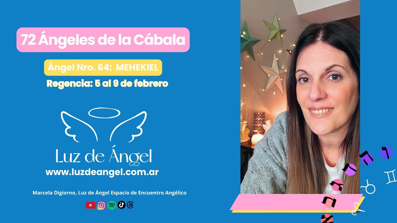 Ángeles de la Cábala: Ángel Nro. 64. MEHEKIEL 5 al 9 de febreo│Luz de ...