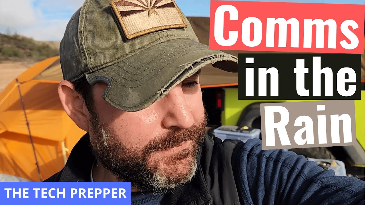 Car camping in the rain and testing comms - TX-500MP - YouTube