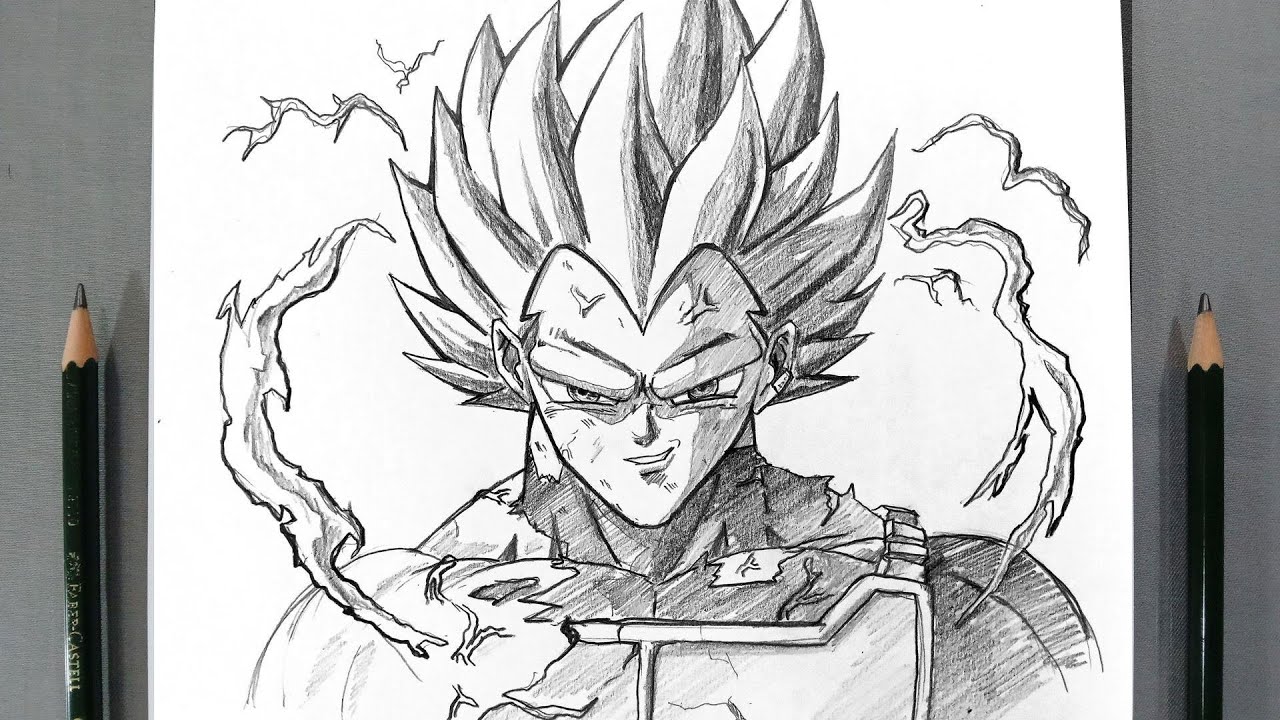 Vegeta Ultra ego drawing, Vegeta Ultra ego drawing easy, Vegeta Ultra ...
