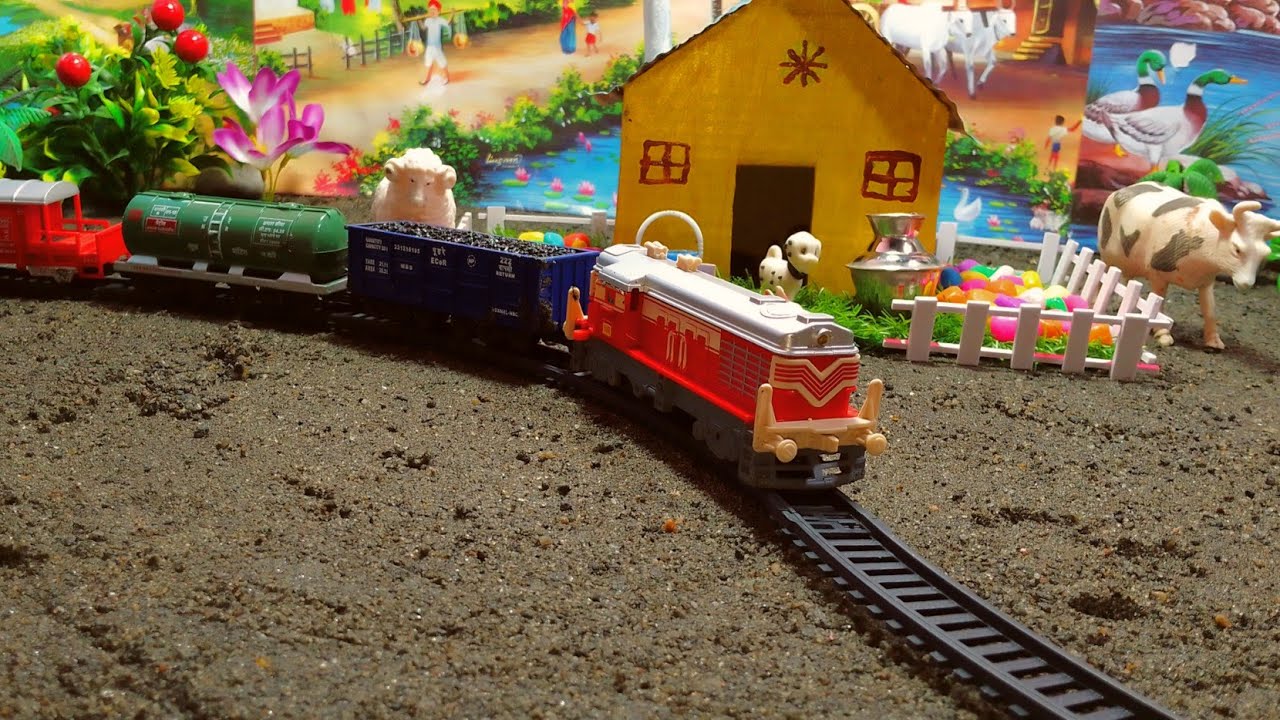 Indian Rail Model || Model Rail || Railroad tracks || Rc train running ...