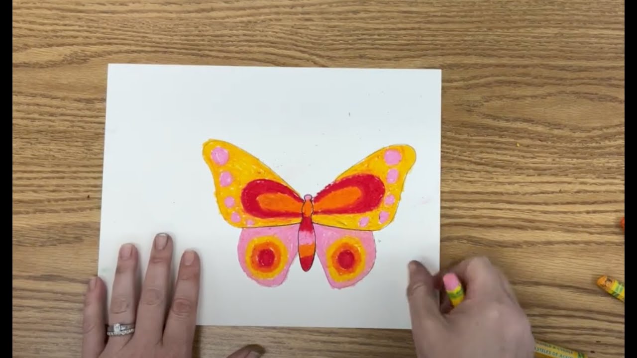 Scratch Art Butterfly Lesson 1 - YouTube