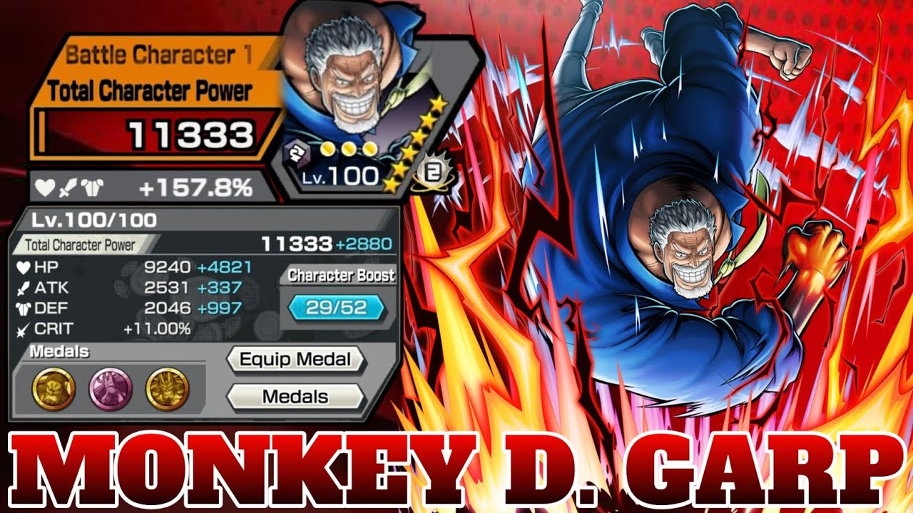 MONKEY D. GARP GAMEPLAY | ONE PIECE BOUNTY RUSH | OPBR - YouTube