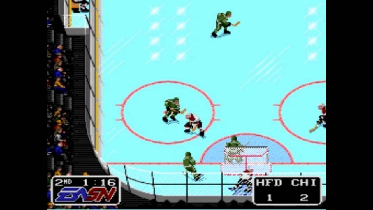 NHL 93: Chicago Blackhawks VS. Hartford Whalers - YouTube