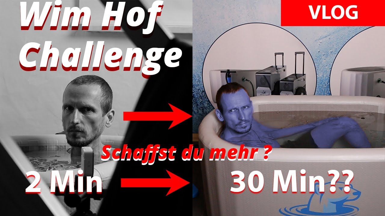 Eisbaden Weltrekord 45 Minuten(!) Wim Hof Challenge, Eissauna, Arctic ...