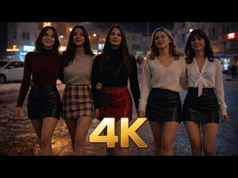 Gece Şehrinde Güzellik Yürüyüşü! 😍 | Sokakta Kamera Karşısında Büyüleyen Anlar ✨