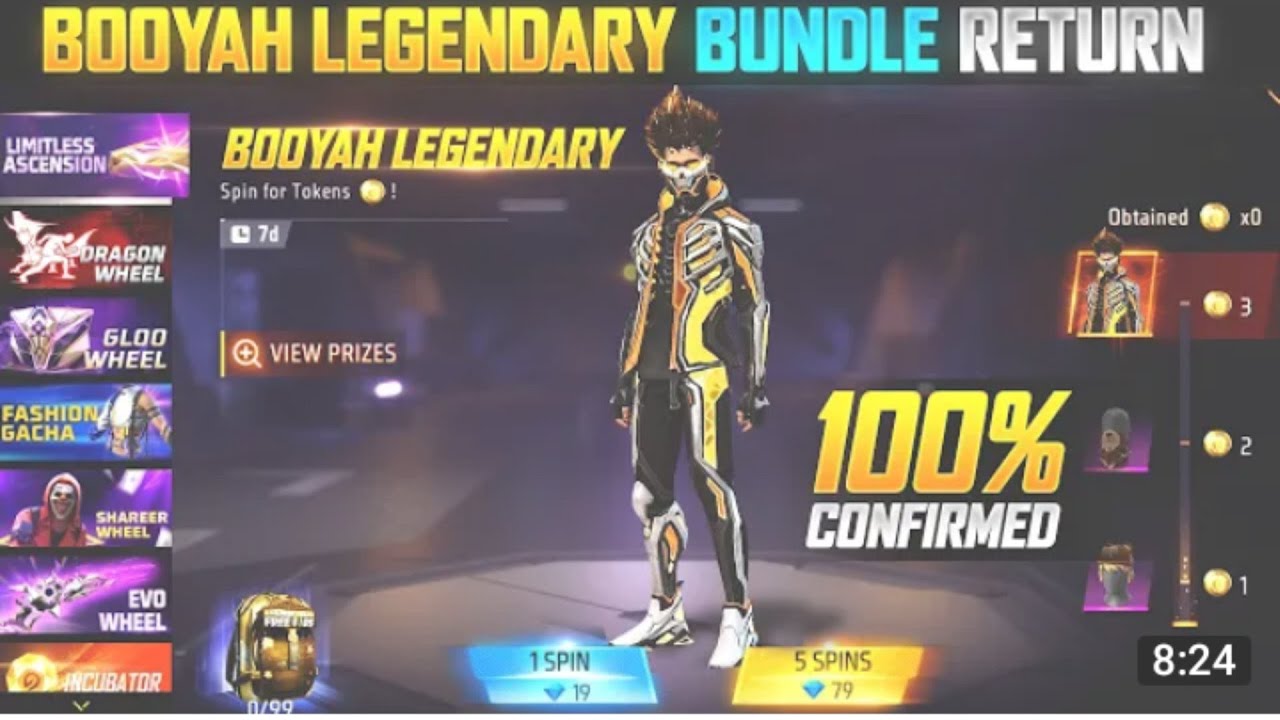 BOOYAH DAY EVENT 2022 | BOOYAH BUNDLE RETURN 😇 BOOYAH 3.0 EVENT ...