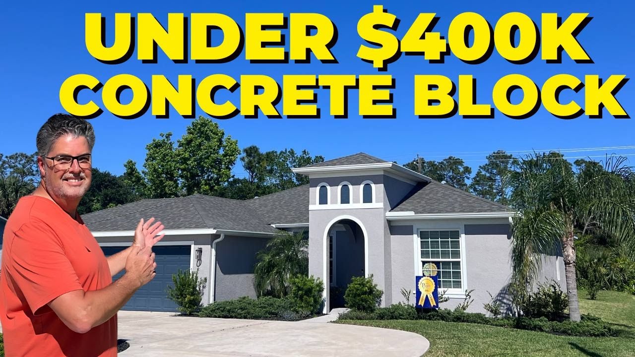 Budget Friendly New Concrete Block Homes in Palm Coast Florida! - YouTube