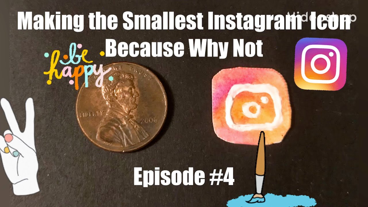 Painting the Smallest Instagram Icon Because Why Not - YouTube